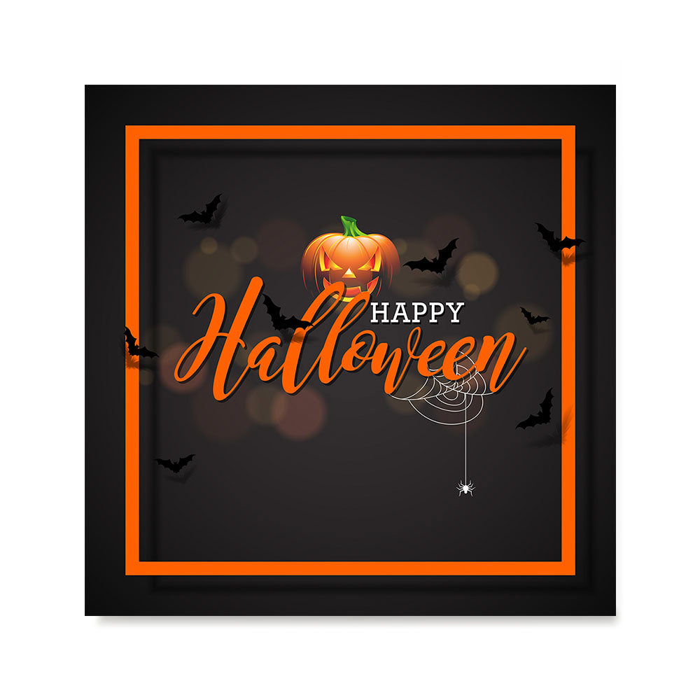 Framed Pumpkin, Halloween Trick or Treat Square Poster Series ...