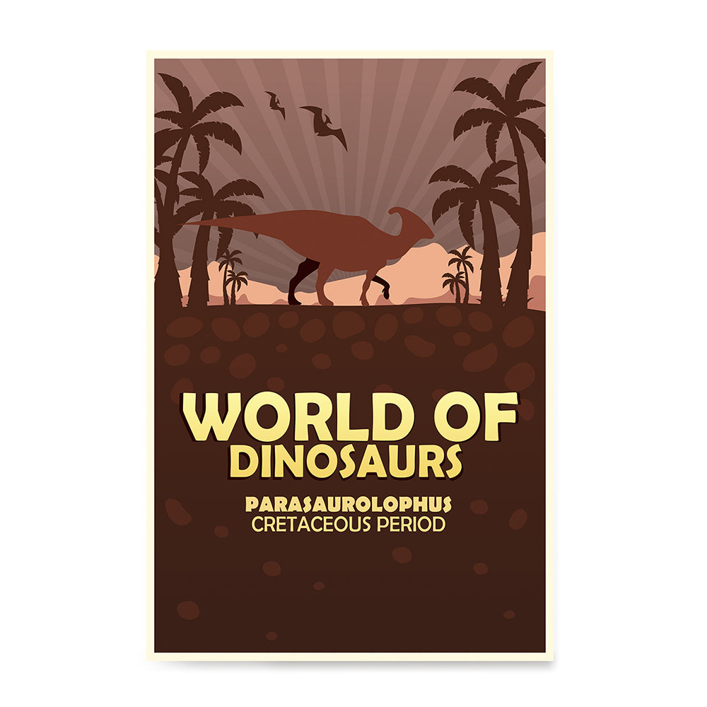 Parasaurolophus, World of Dinosaurs Posters – EzPosterPrints