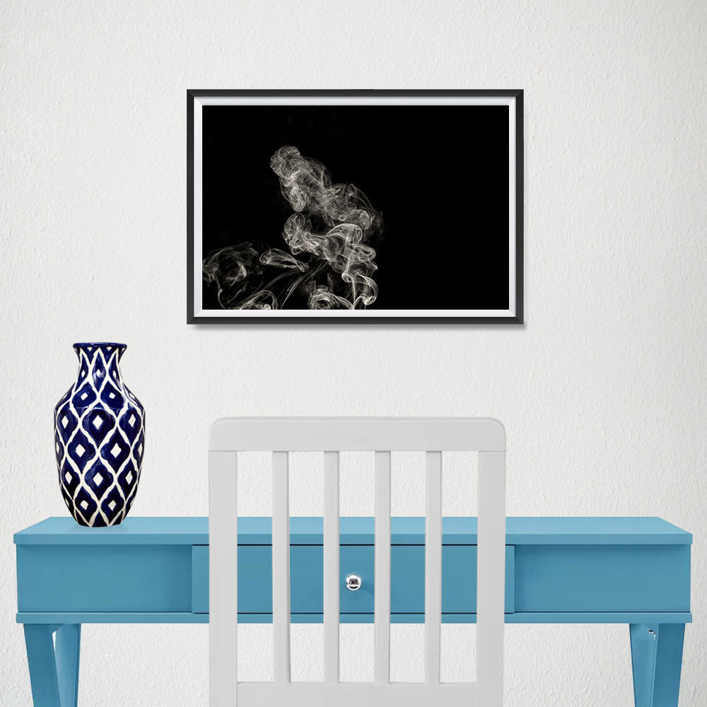 Abstract Smoke, Black and White Photography – EzPosterPrints