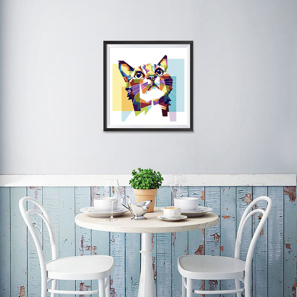 The Cat Hope - Cubism Animals Posters – EzPosterPrints