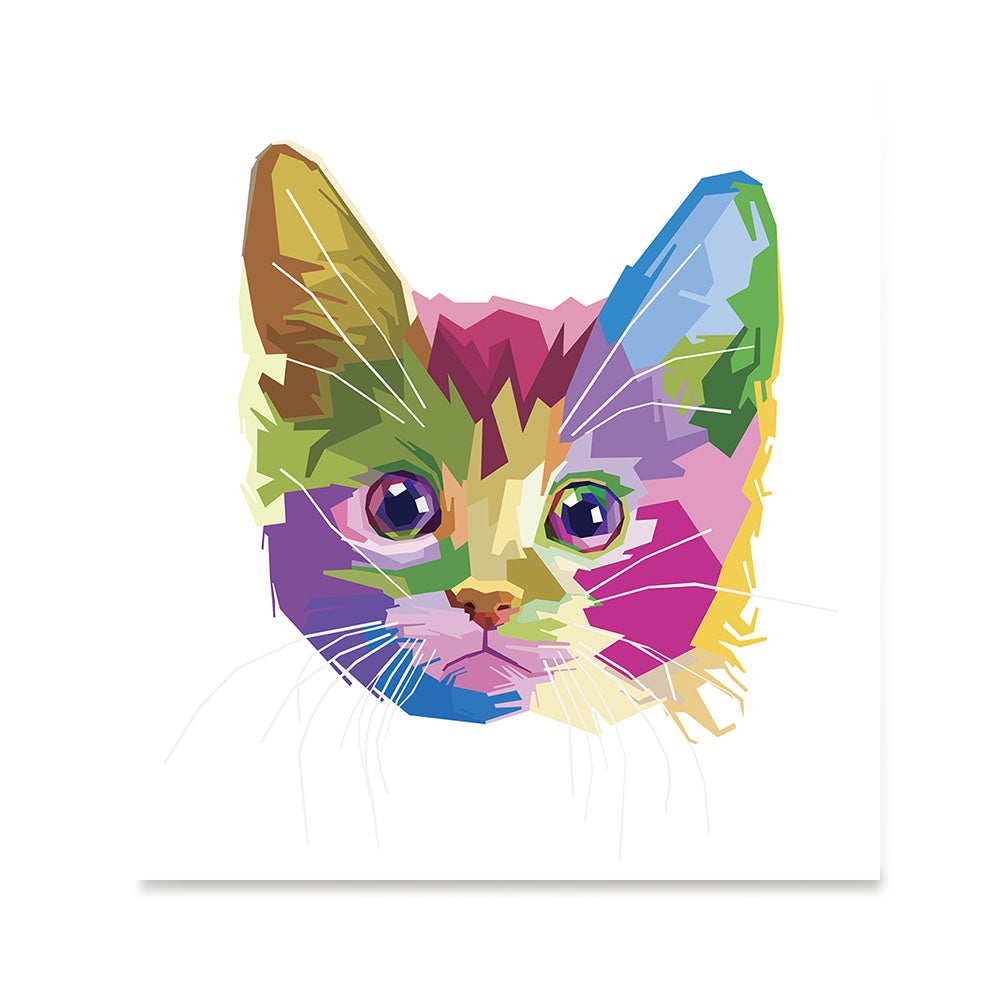 The Cat Poster - Cubism Animals Posters – EzPosterPrints