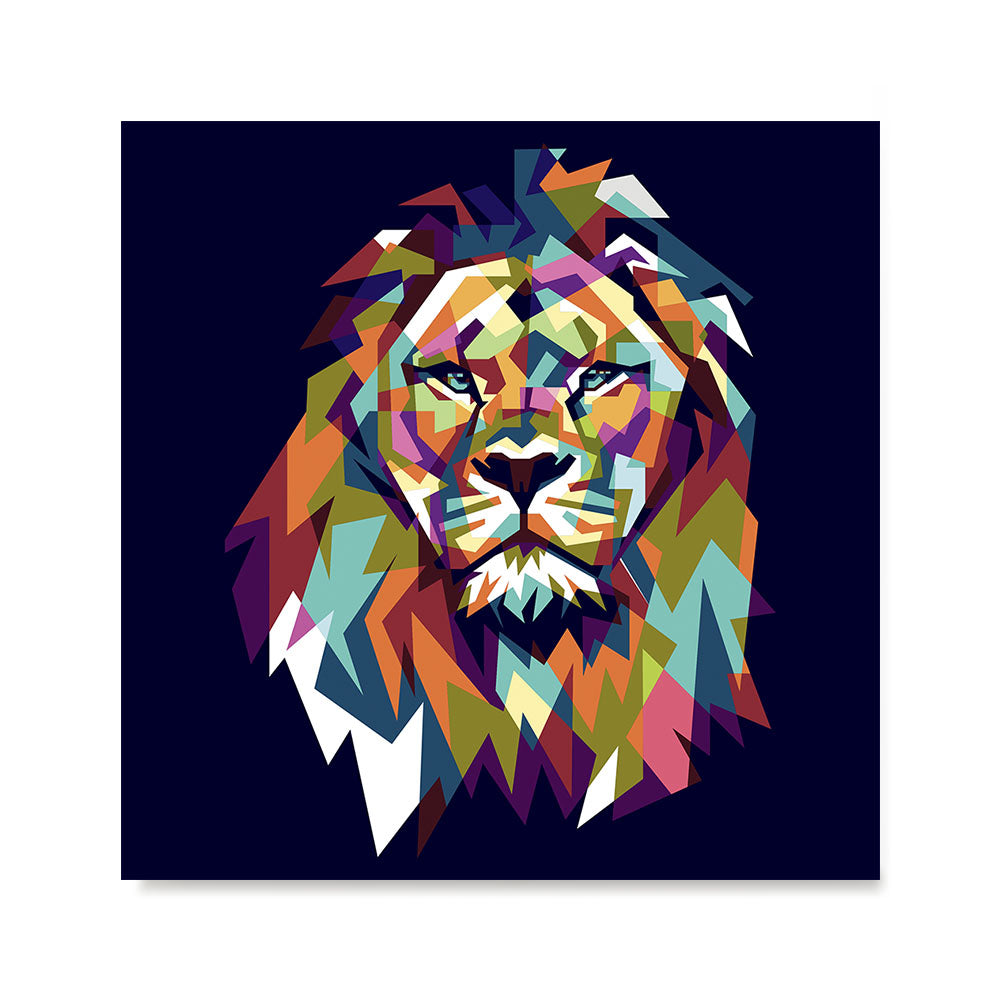 The Lion - Cubism Animals Posters – EzPosterPrints
