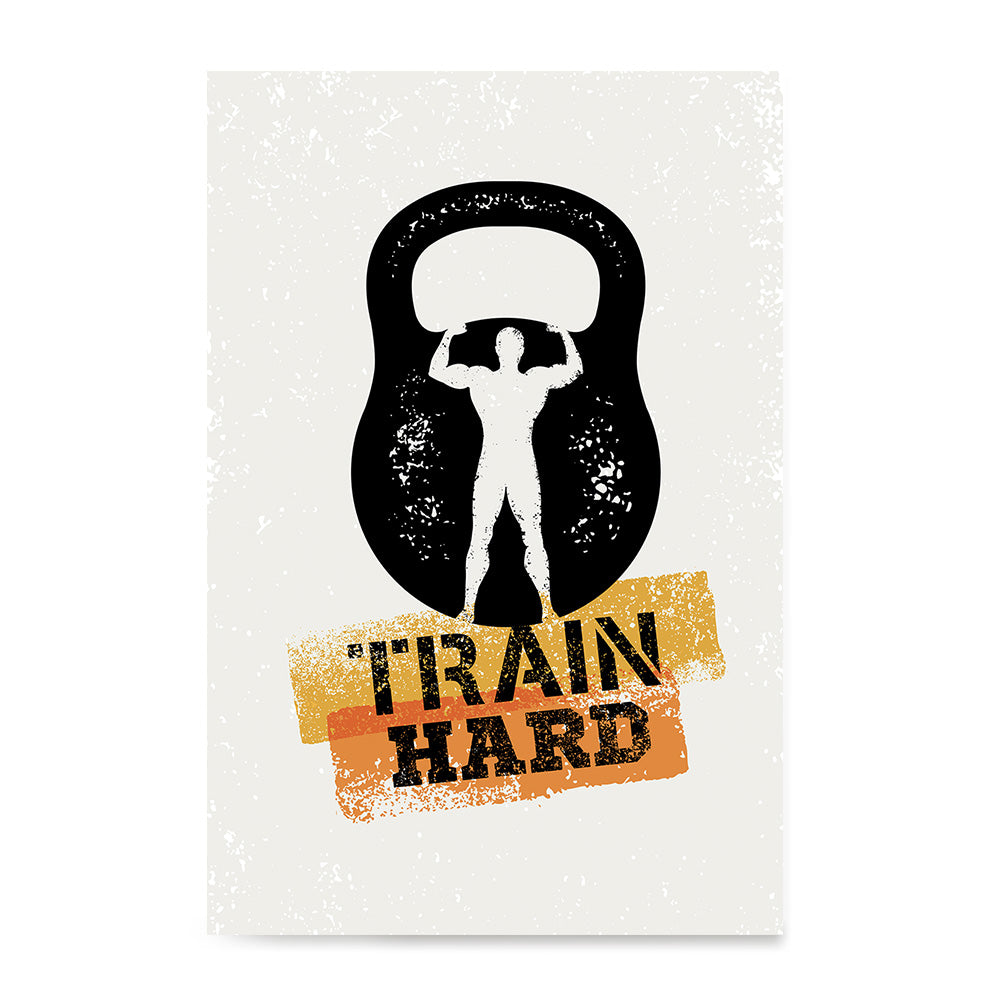 Train Hard - GYM & Fitness Motivation Poster – EzPosterPrints