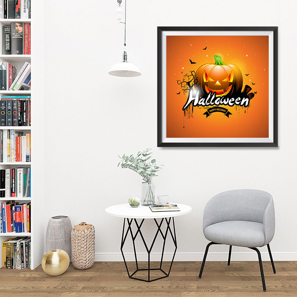 Big Pumpkin, Halloween Trick or Treat Square Poster Series ...