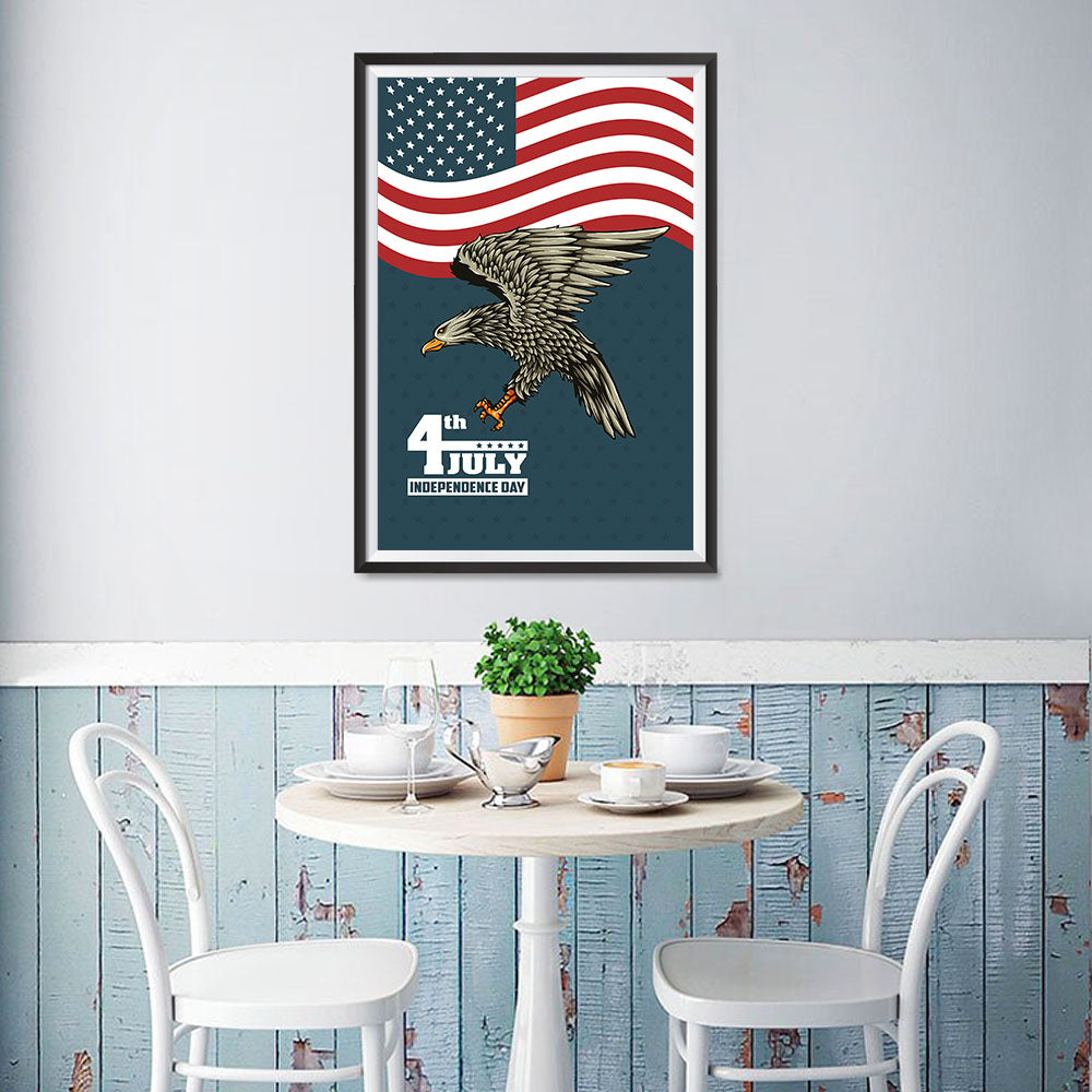 July IV Eagle 3, Independence Day 4th of July Posters – EzPosterPrints