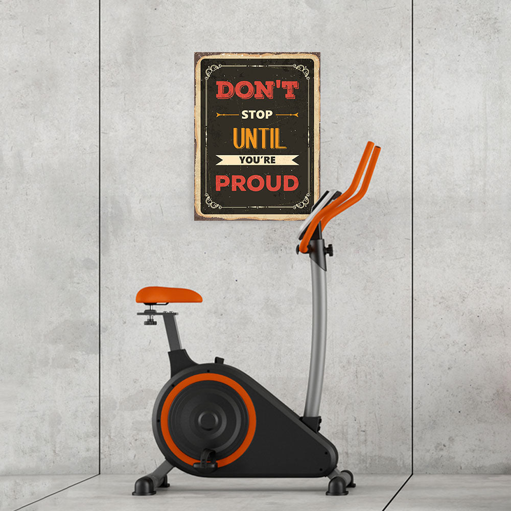 Dont Stop, Retro Metal Design Signs Posters – EzPosterPrints