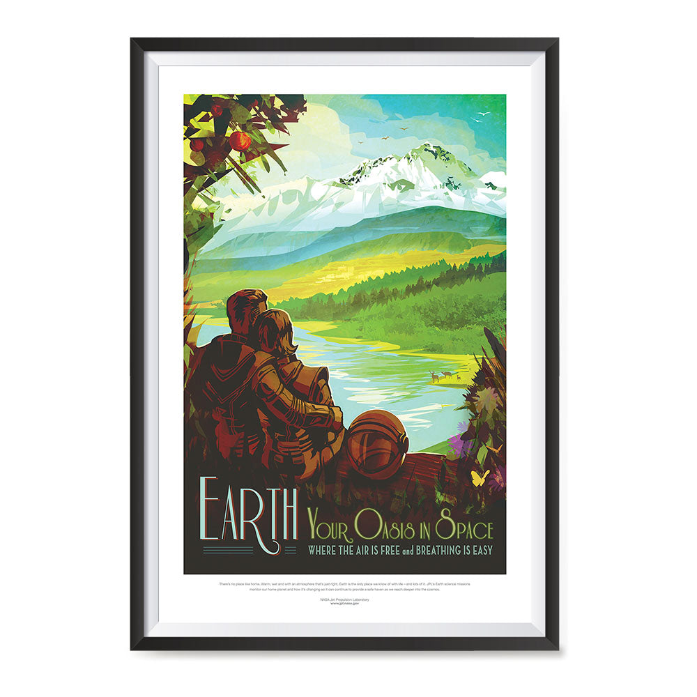 NASA Space Tourism Posters Reproduction Poster of Earth - Your Oasis In ...