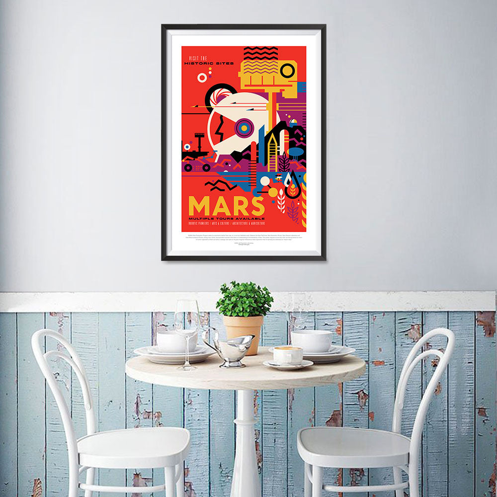 NASA Space Tourism Posters Reproduction Poster of Mars - Visit The ...