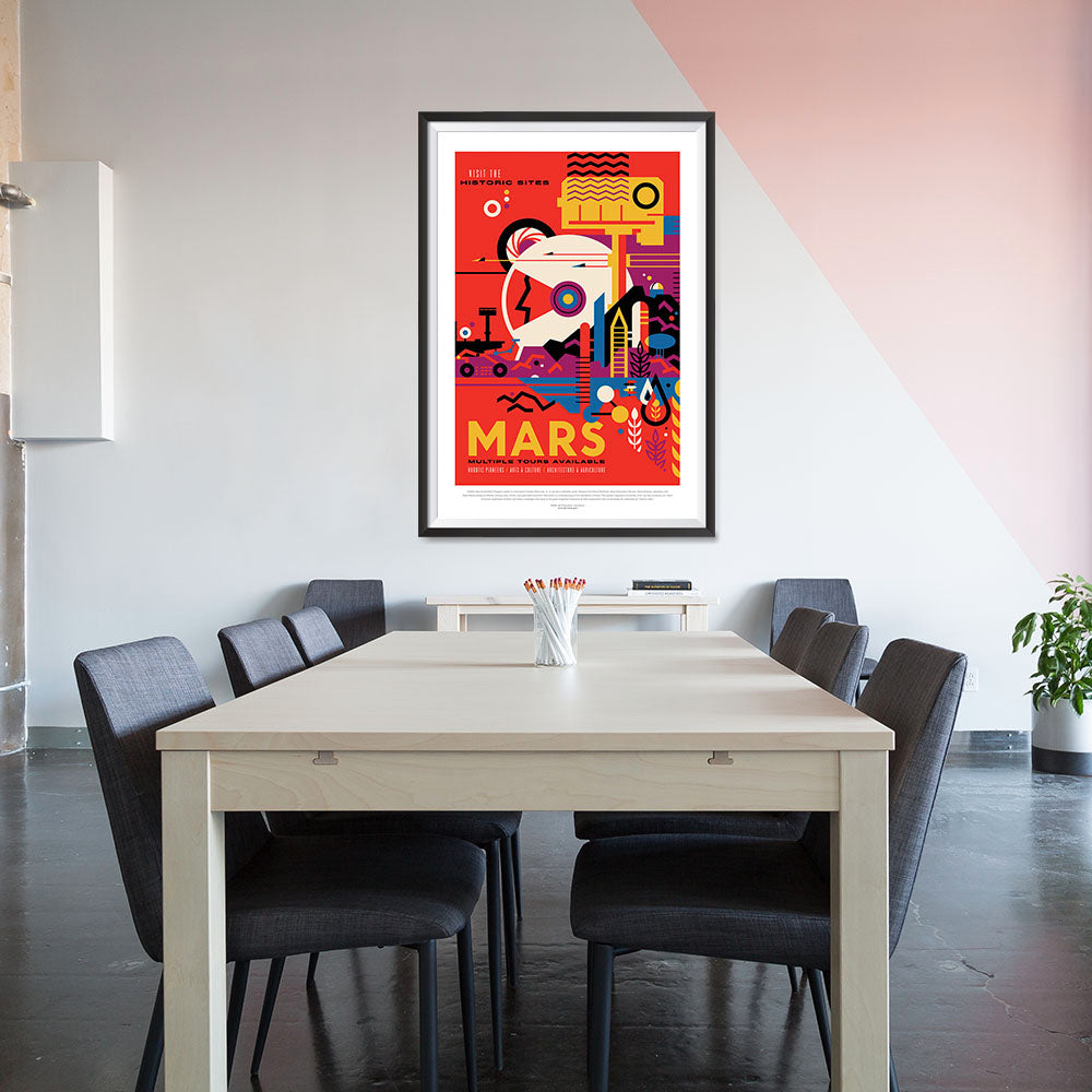 NASA Space Tourism Posters Reproduction Poster of Mars - Visit The ...
