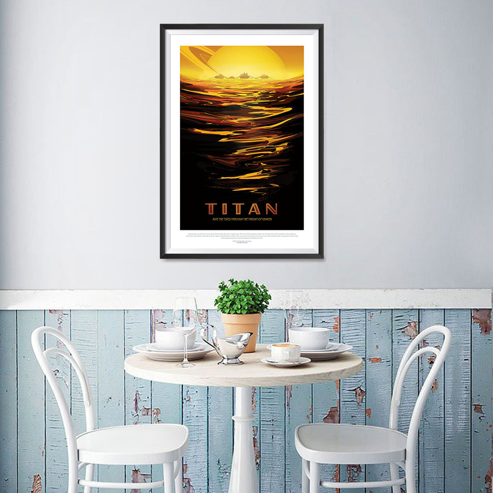NASA Space Tourism Posters Reproduction Poster of Titan - Ride The ...