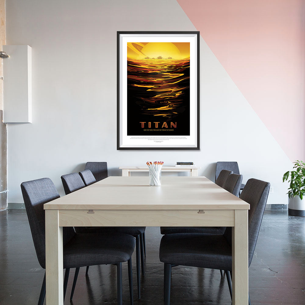 NASA Space Tourism Posters Reproduction Poster of Titan - Ride The ...