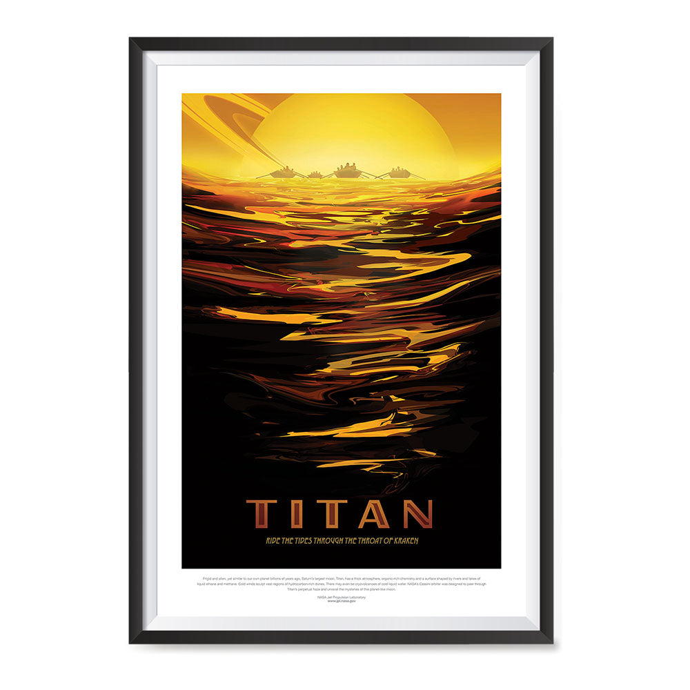 NASA Space Tourism Posters Reproduction Poster of Titan - Ride The ...