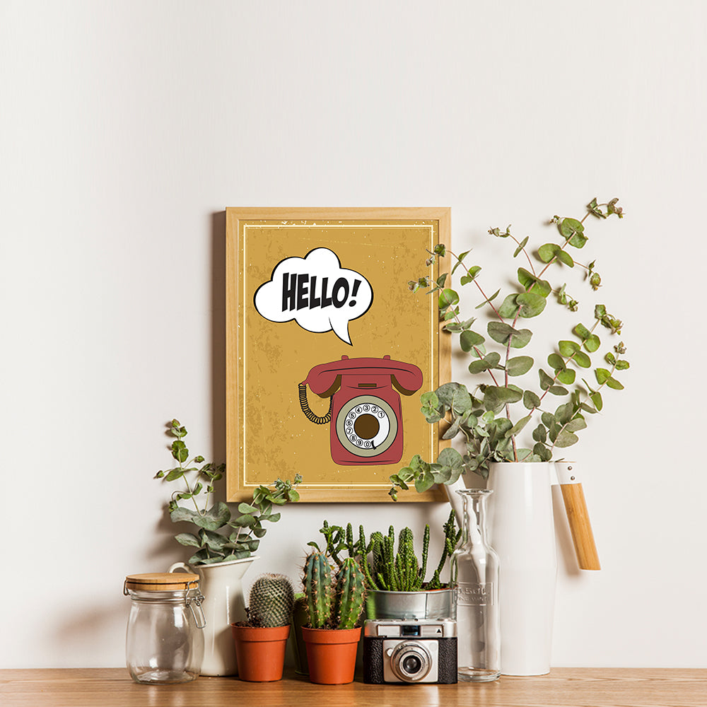 Ring Ring, Hello!, Retro Quotes Posters – EzPosterPrints