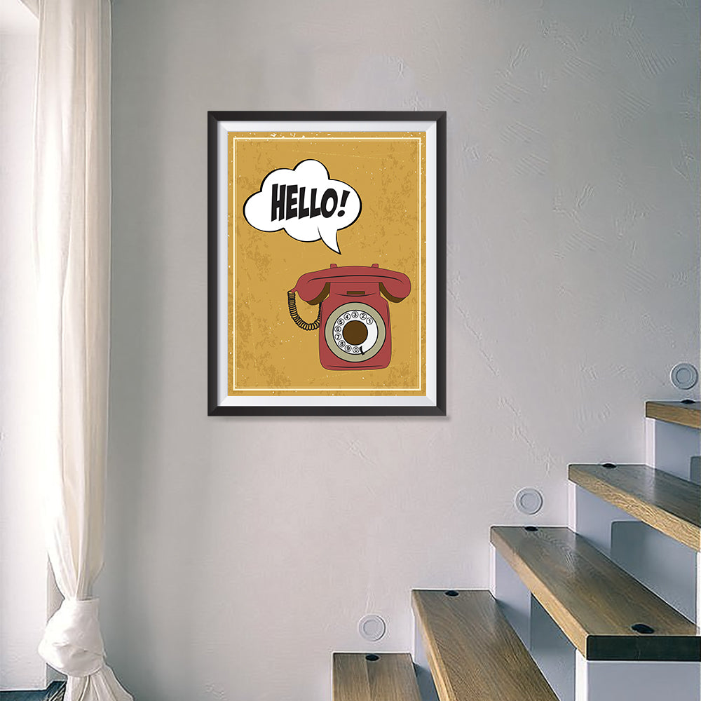 Ring Ring, Hello!, Retro Quotes Posters – EzPosterPrints