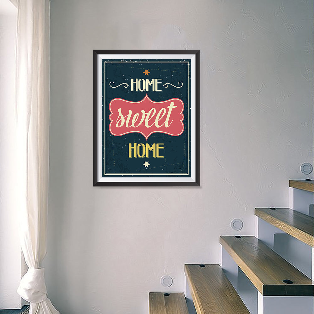 Home Sweet Home, Retro Quotes Posters – EzPosterPrints