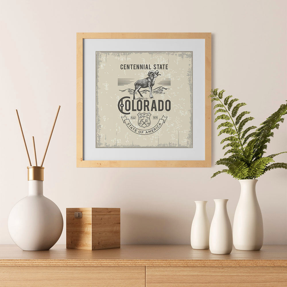 Colorado (CO) State Icon, The US State Icons | EzPosterPrints.com