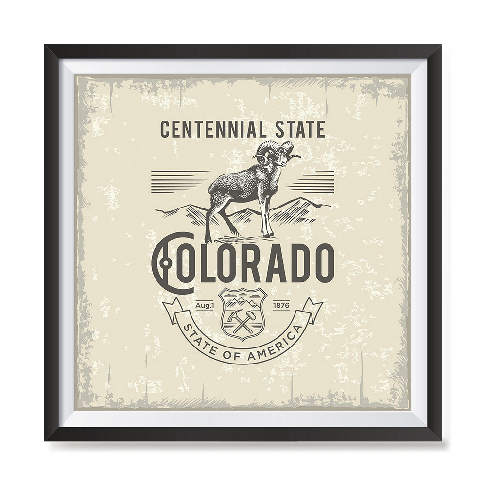 Colorado (CO) State Icon, The US State Icons | EzPosterPrints.com