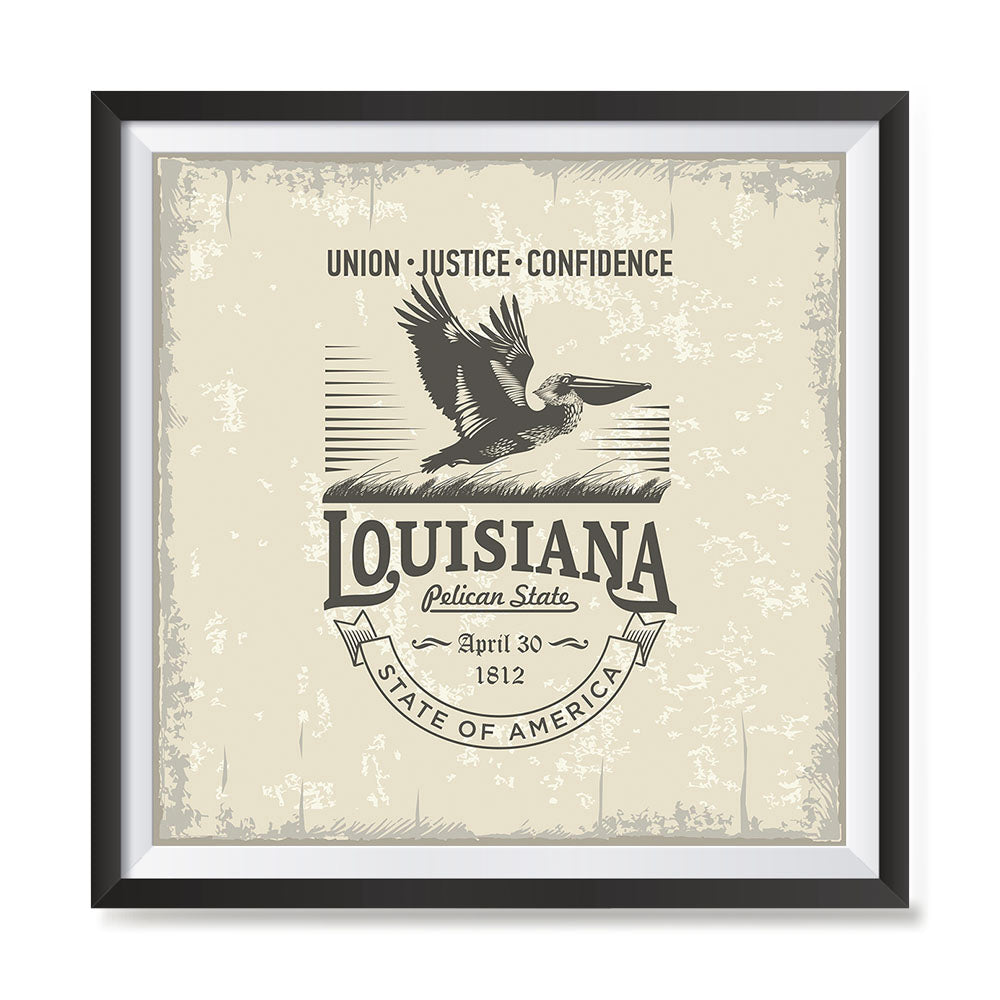Louisiana (LA) State Icon, The US State Icons | EzPosterPrints.com