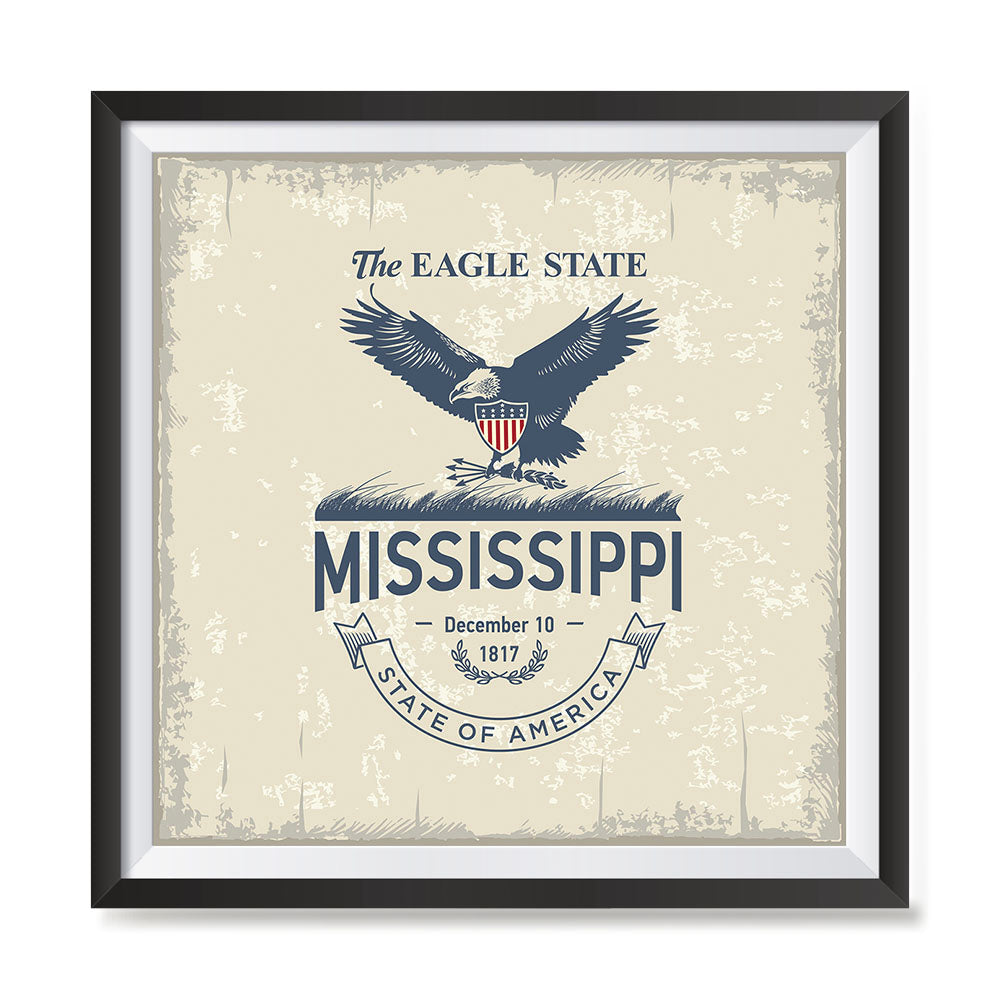 Mississippi (MS) State Icon, The US State Icons | EzPosterPrints.com