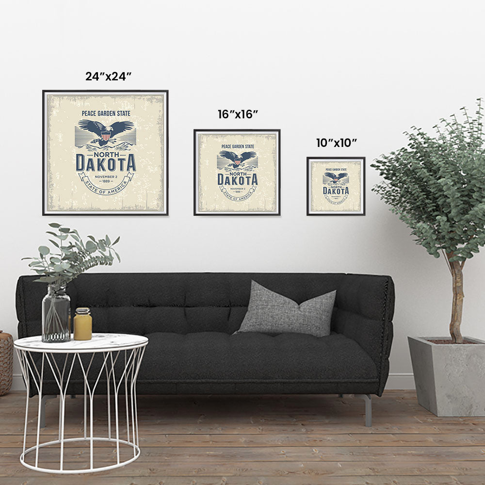 North Dakota (ND) State Icon, The US State Icons | EzPosterPrints.com