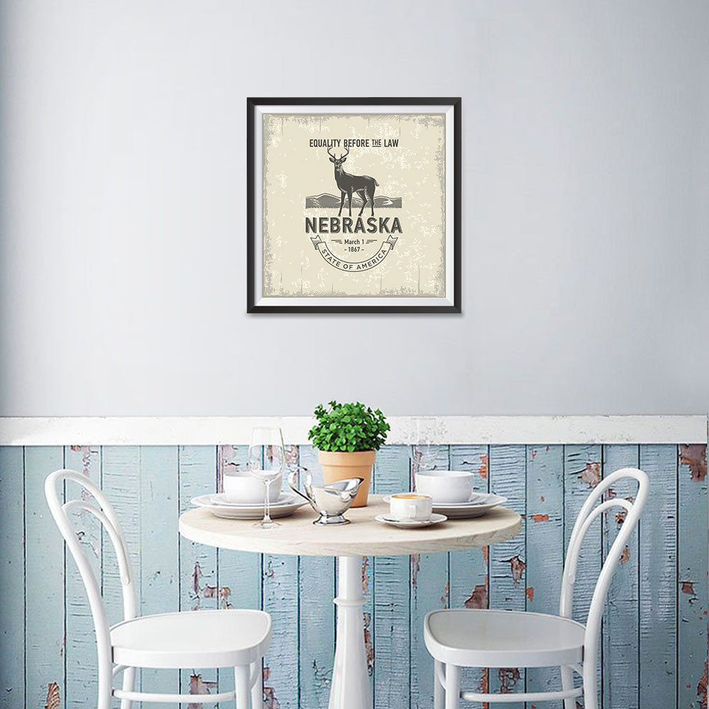 Nebraska (NE) State Icon, The US State Icons | EzPosterPrints.com