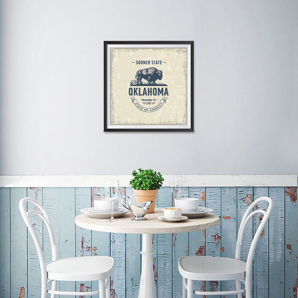 Oklahoma (OK) State Icon, The US State Icons | EzPosterPrints.com