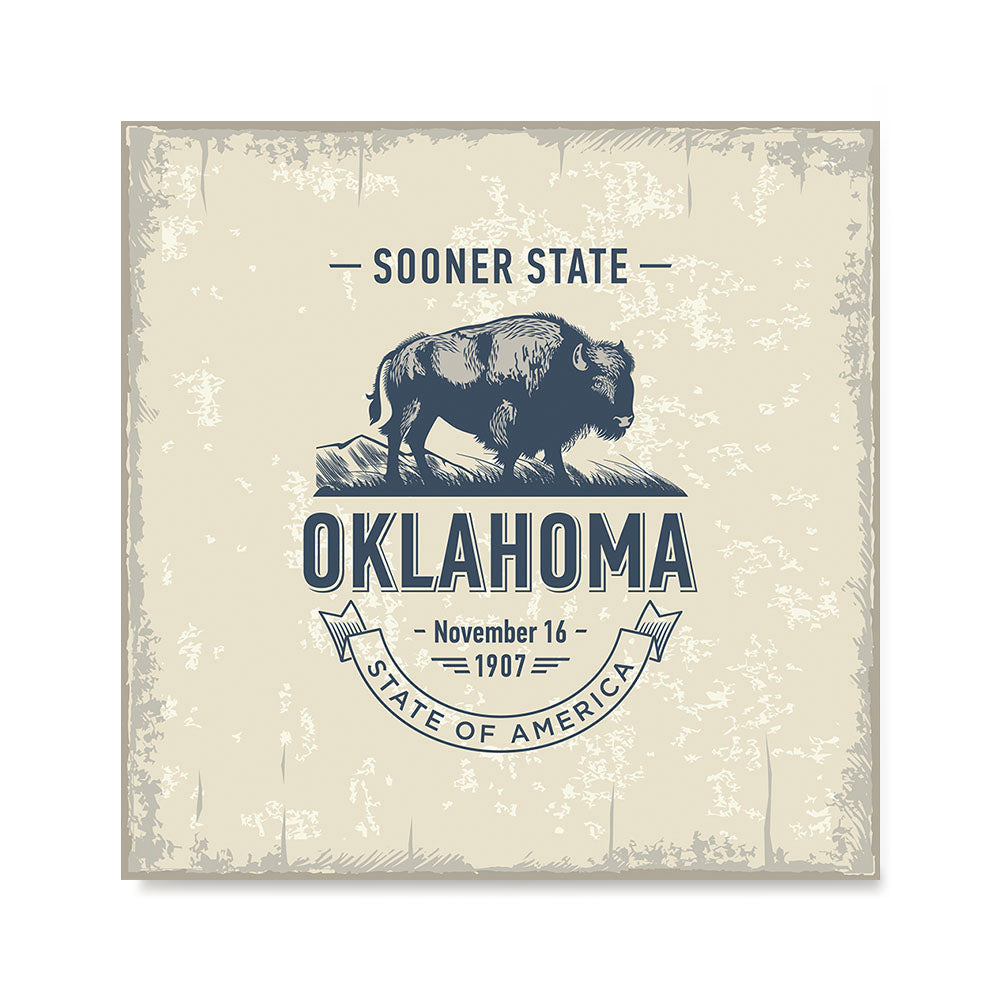 Oklahoma (OK) State Icon, The US State Icons | EzPosterPrints.com