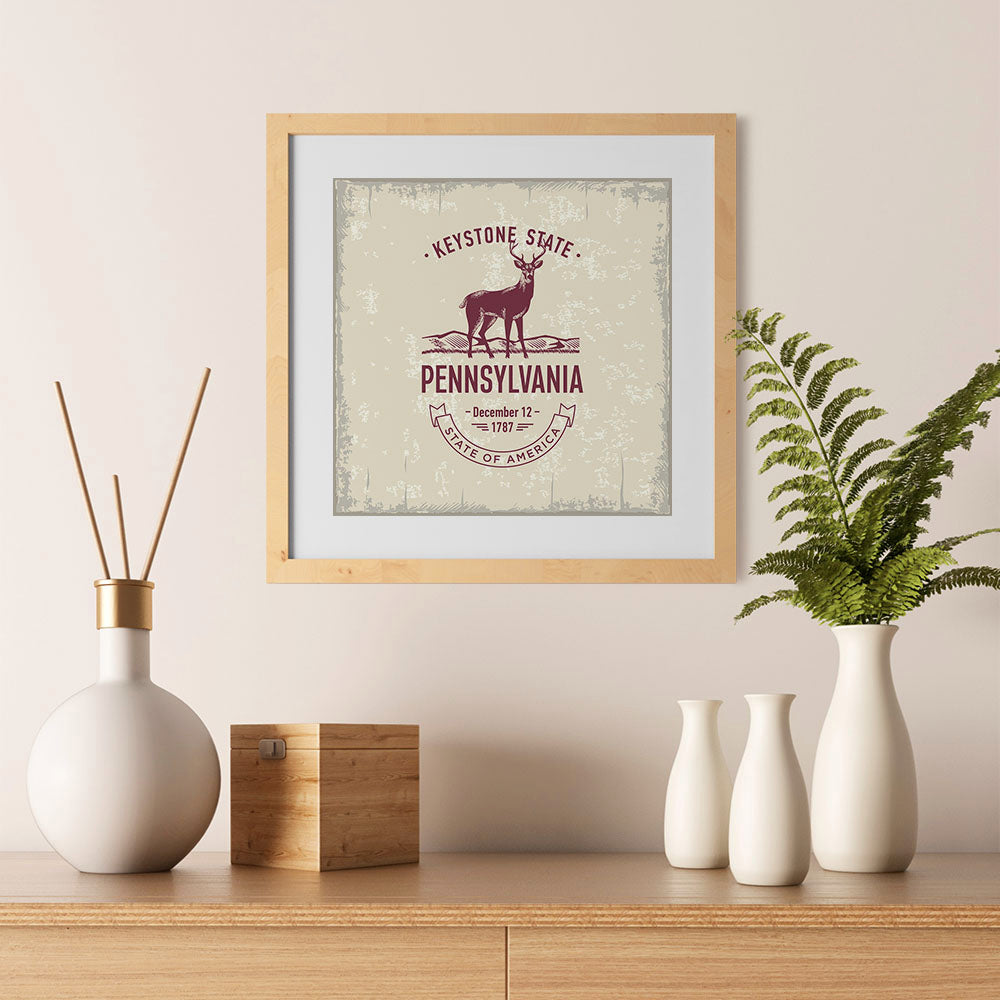 Pennsylvania (PA) State Icon, The US State Icons | EzPosterPrints.com