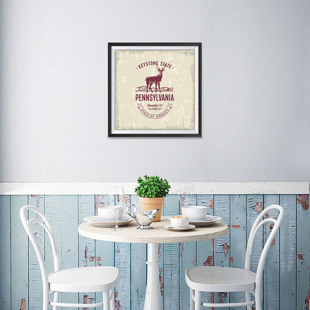 Pennsylvania (PA) State Icon, The US State Icons | EzPosterPrints.com