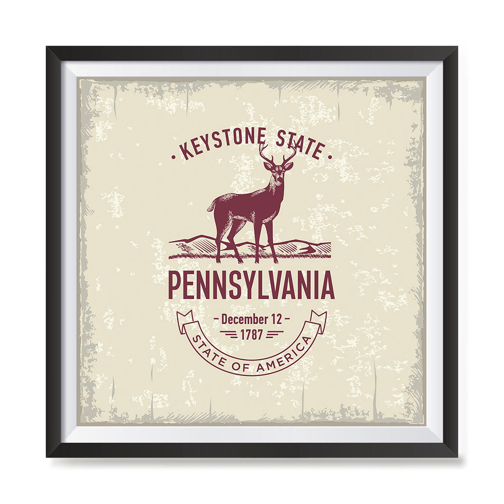Pennsylvania (PA) State Icon, The US State Icons | EzPosterPrints.com