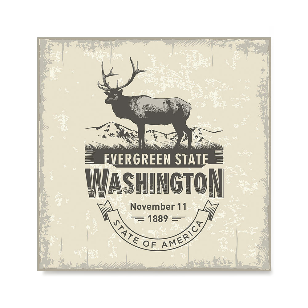 Washington (WA) State Icon, The US State Icons | EzPosterPrints.com