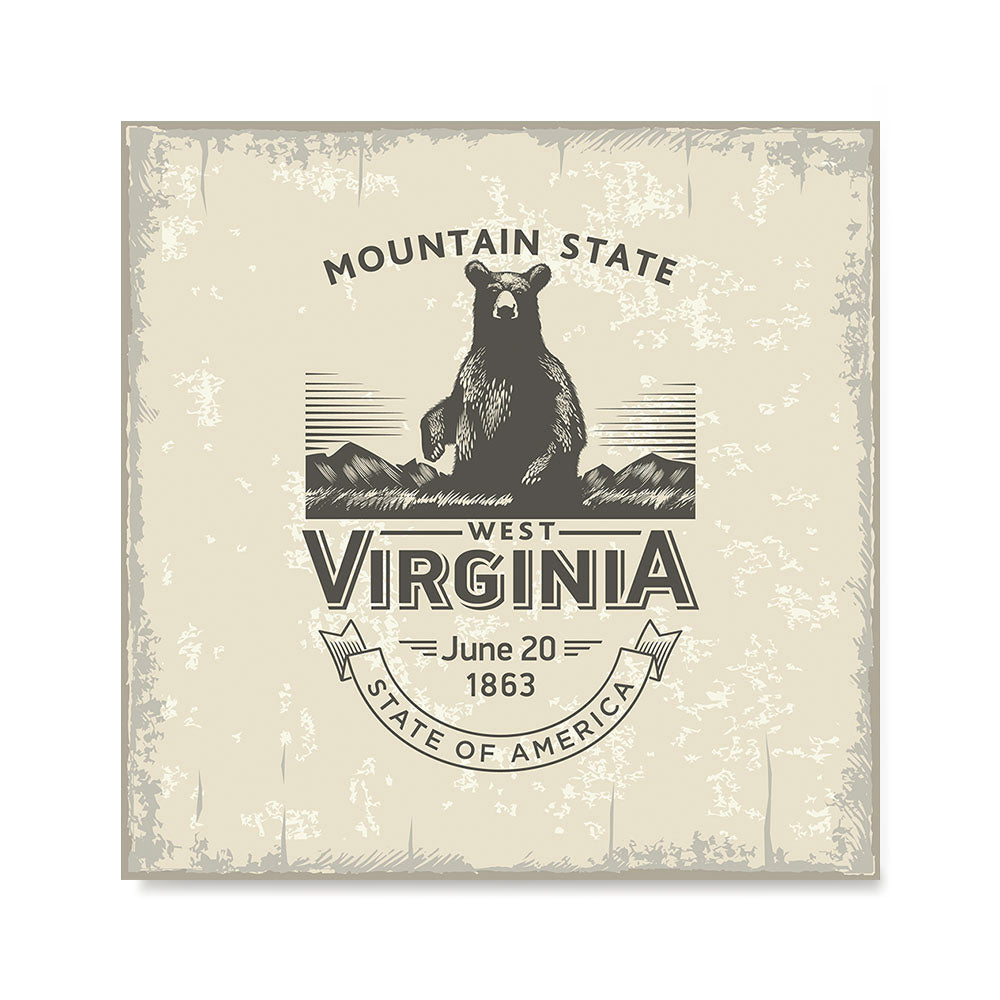West Virginia (WV) State Icon, The US State Icons | EzPosterPrints.com