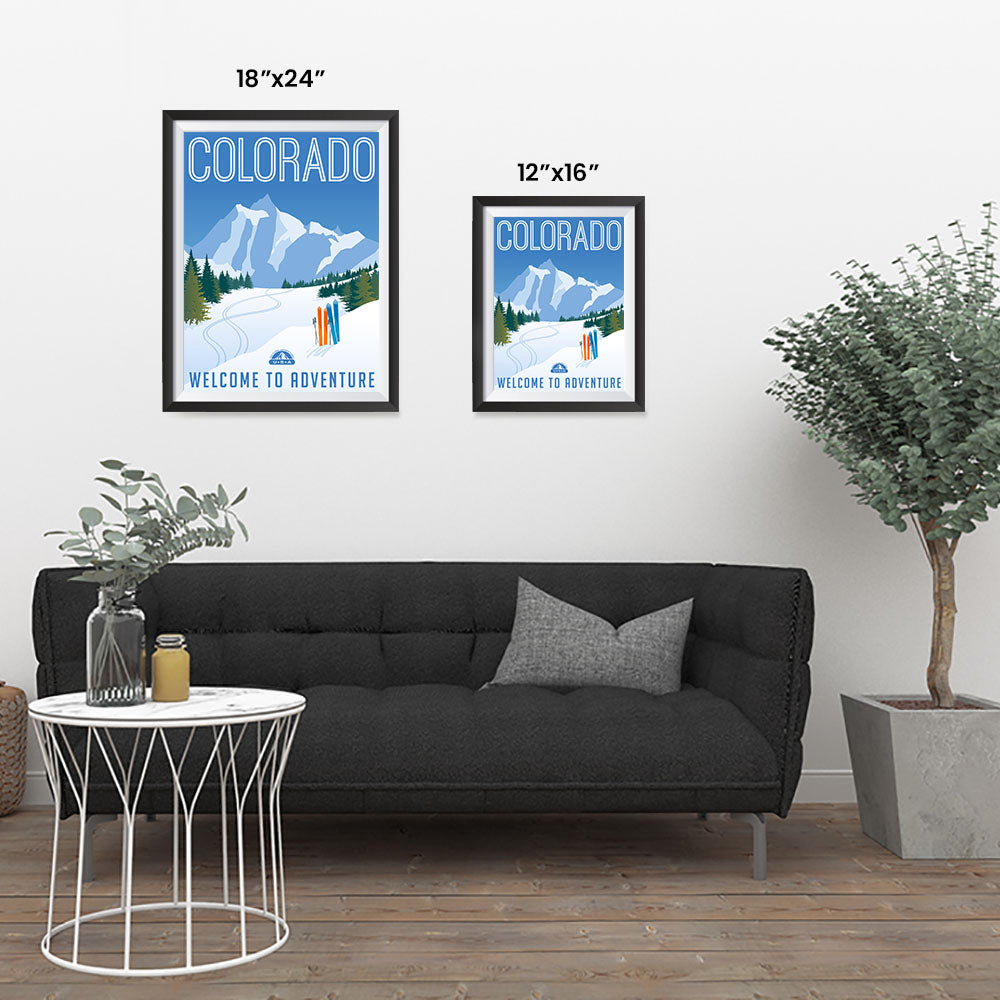 COLORADO Retro Travel Poster - EzPosterPrints.com