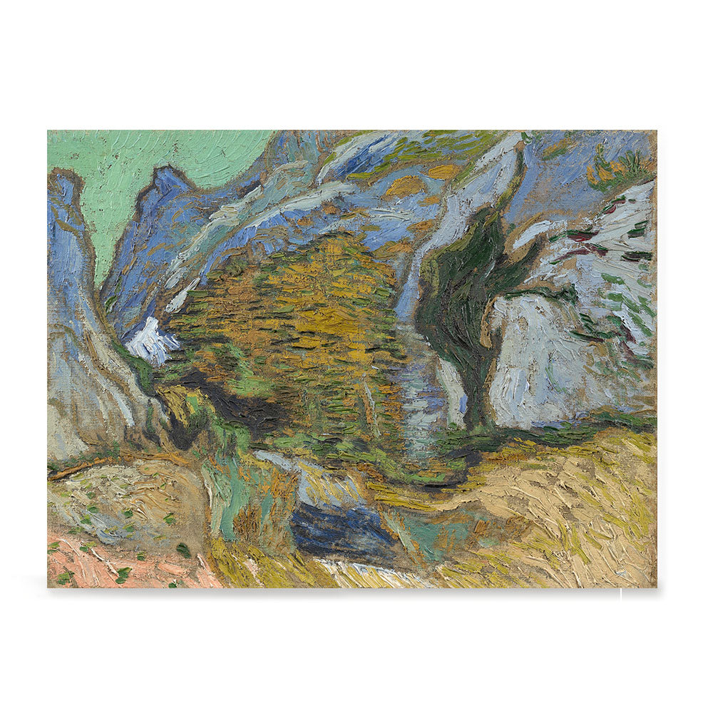 Ravine With A Small Stream - Vincent Van Gogh Art Reproduction Posters ...