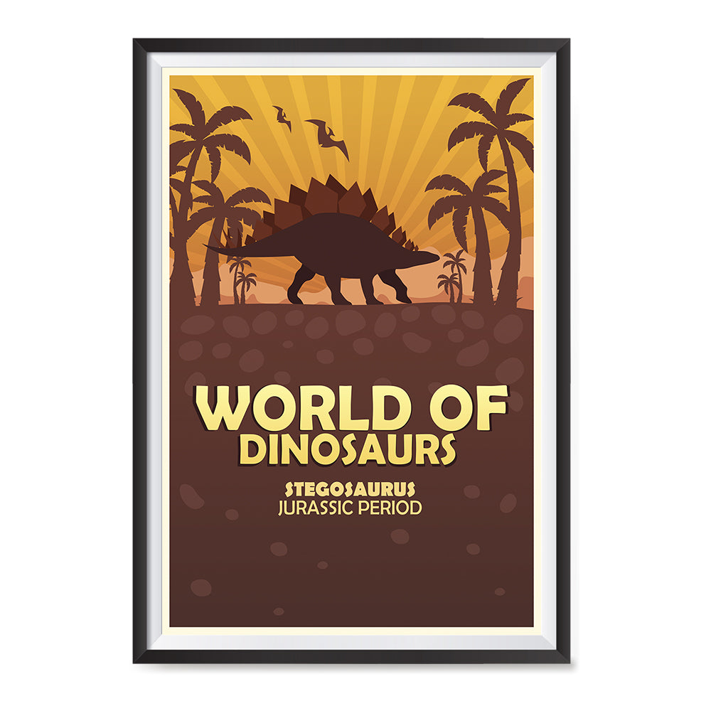 Stegosaurus, World of Dinosaurs Posters – EzPosterPrints