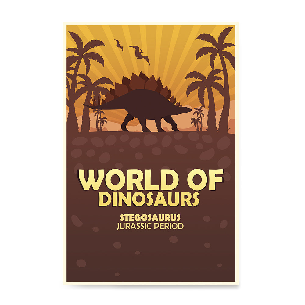 Stegosaurus, World of Dinosaurs Posters – EzPosterPrints