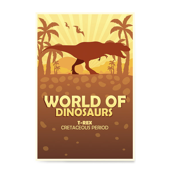 T-Rex, World of Dinosaurs Posters – EzPosterPrints