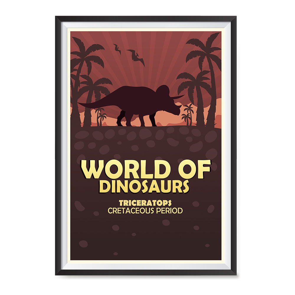 Triceratops, World of Dinosaurs Posters – EzPosterPrints
